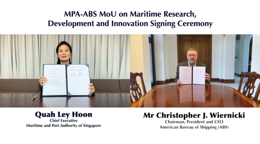 Joint Release by MPA and ABS: MPA-ABS MoU to Advance R&D Activities in Maritime Singapore ...
